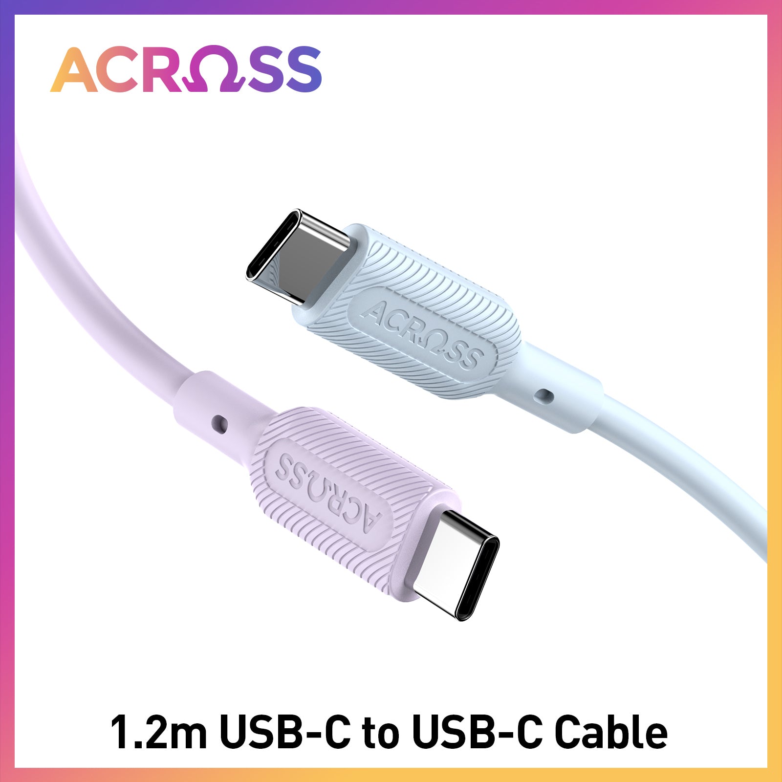 CurrentCord 1.2m 60W USB-C to USB-C liquid silicone cable for Macbook ...